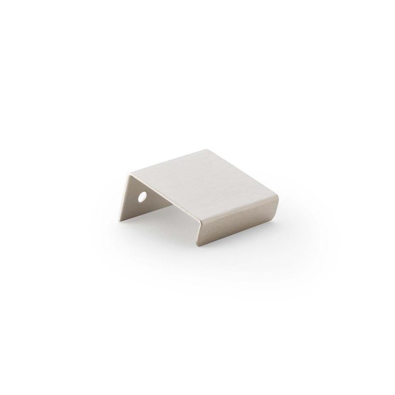 Solid Brass Finger Cabinet Pull: Modern Minimalist Drawer Handle. Edge ...