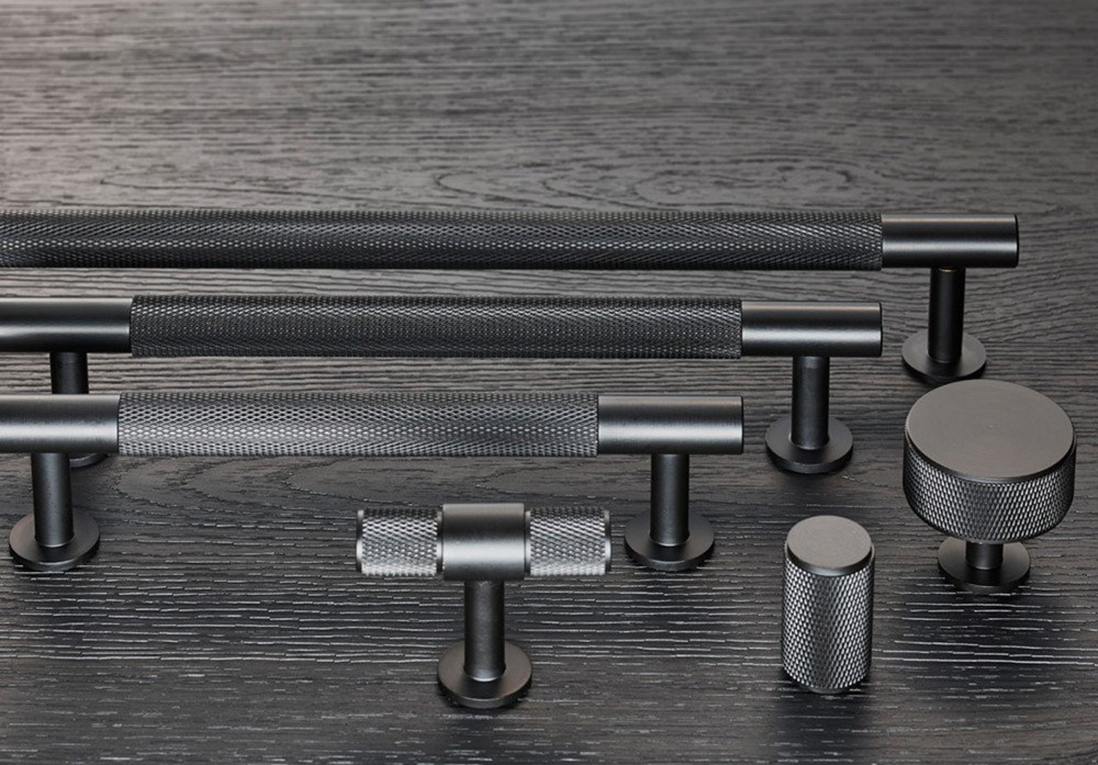 Brass Knurled Cabinet Pull Handle, Iconic Industrial Design , Modern ...