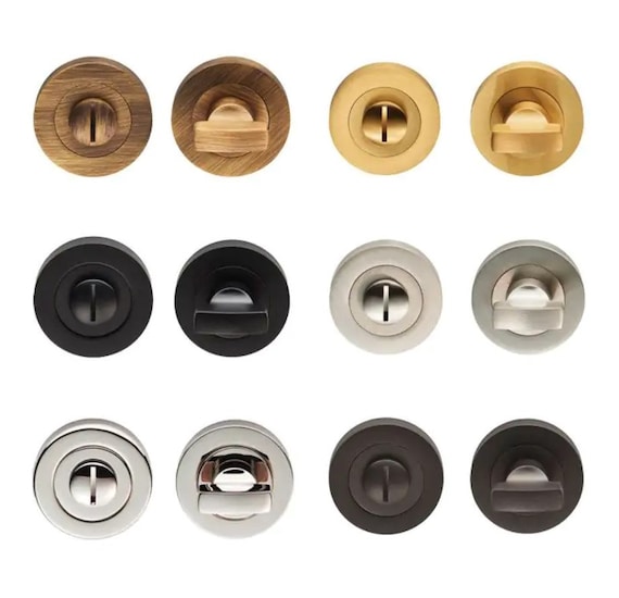 Turn and Release Bathroom Lock in Variety of Finishes - Etsy UK