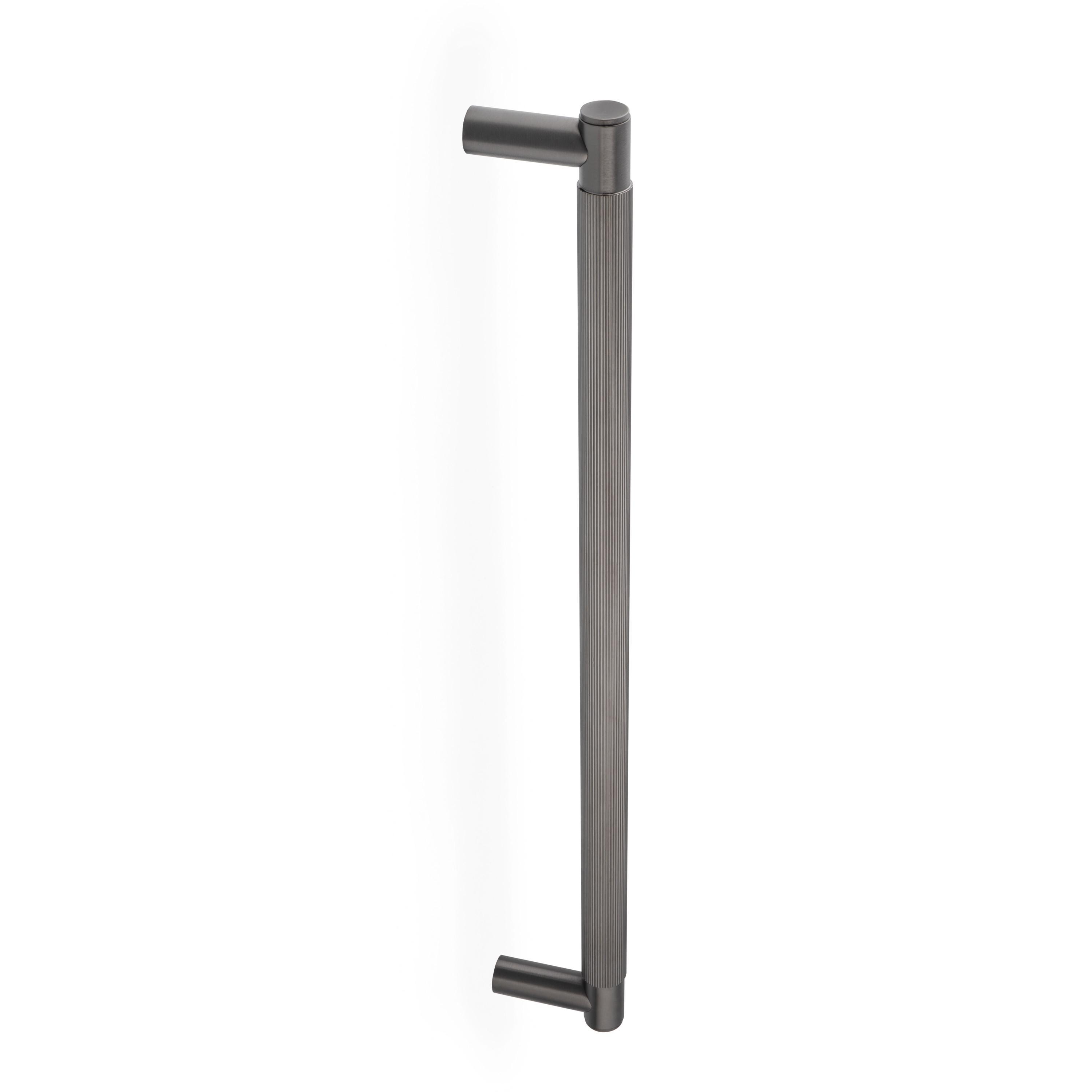 Solid Brass Door Pull Handle Available in Knurled or Reeded, Suitable ...