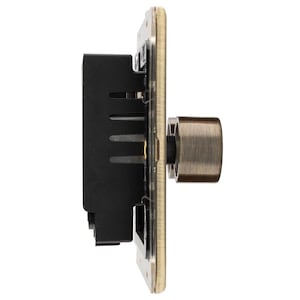 Brass Dimmer 1-4 Gang 400w / LED Dimmer Switch . Knurled Dimmer ...