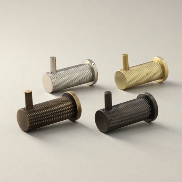 Brushed Brass Coat Hooks - Etsy UK