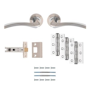 Sines Door Pack , Pair of Door Handles , Latch , Hinges and Fixing ...