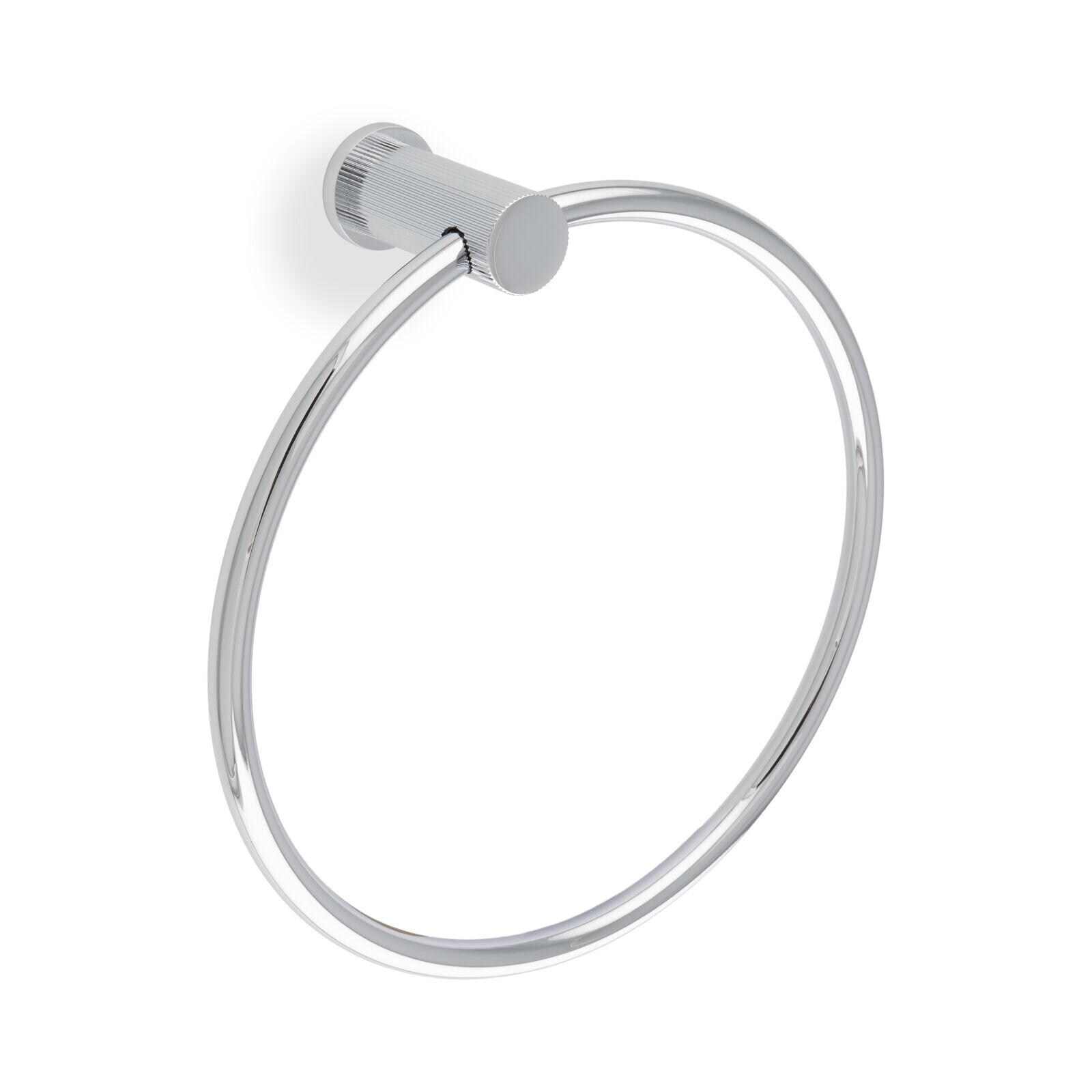 Elegant Brass Towel Ring With Stunning Lined Reeded Pattern Adding ...