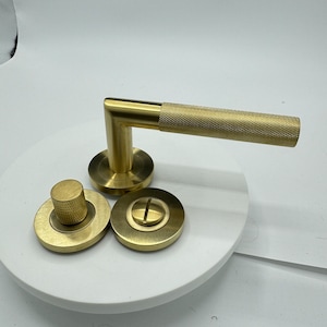 Crown Knurled Lever Door Handle, Crafted From Stainless Steel , a Solid ...