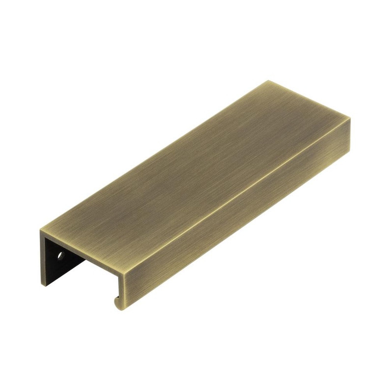 Solid Brass Large Edge Pull Handle. Flush and Discreet Ideal for Modern ...