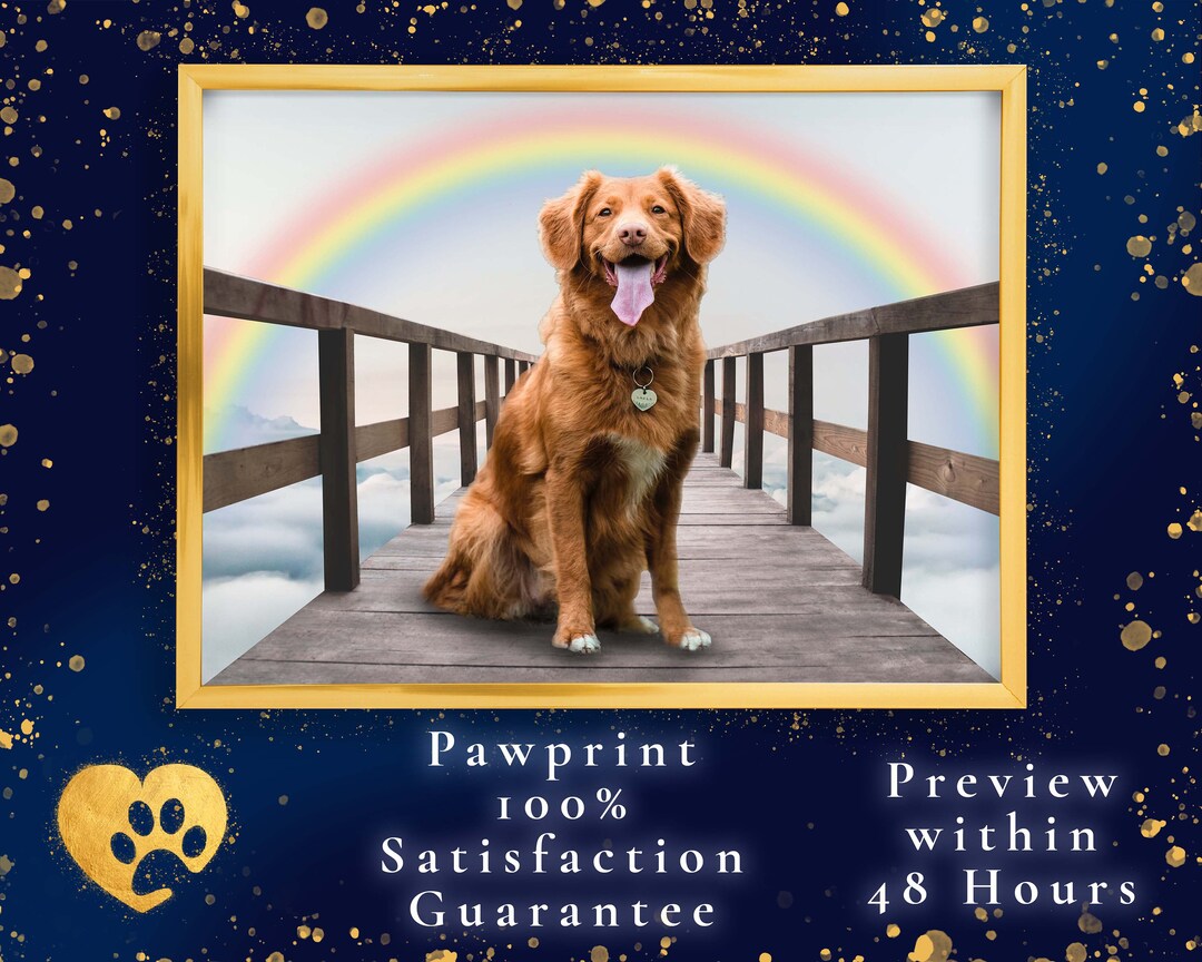 In Memory of Dog Custom Dog Painting Personalized Pet - Etsy