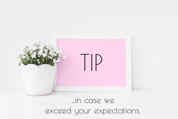 Add-on: Tips Are Appreciated Thank You | Etsy