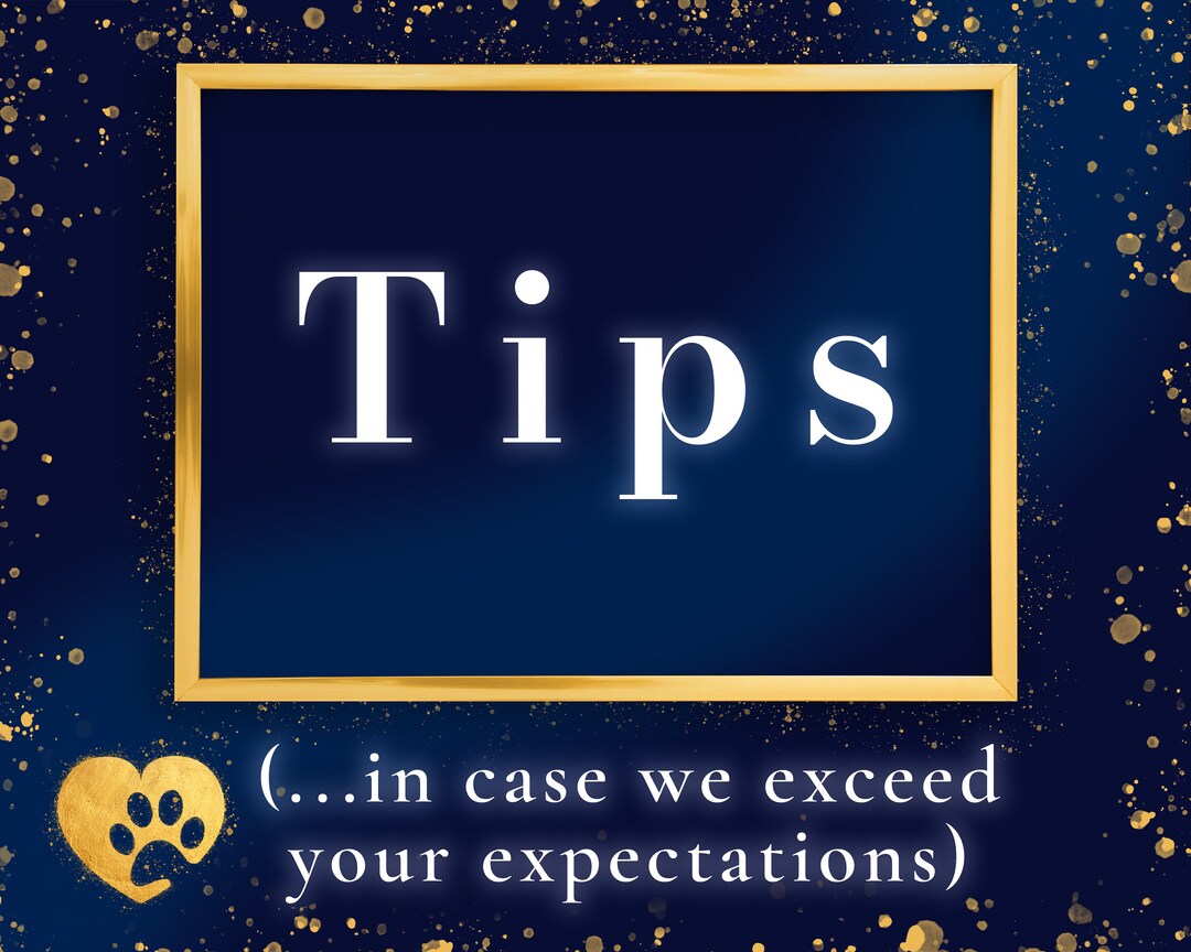 Add-on: Tips Are Appreciated! Thank You! =) - Etsy