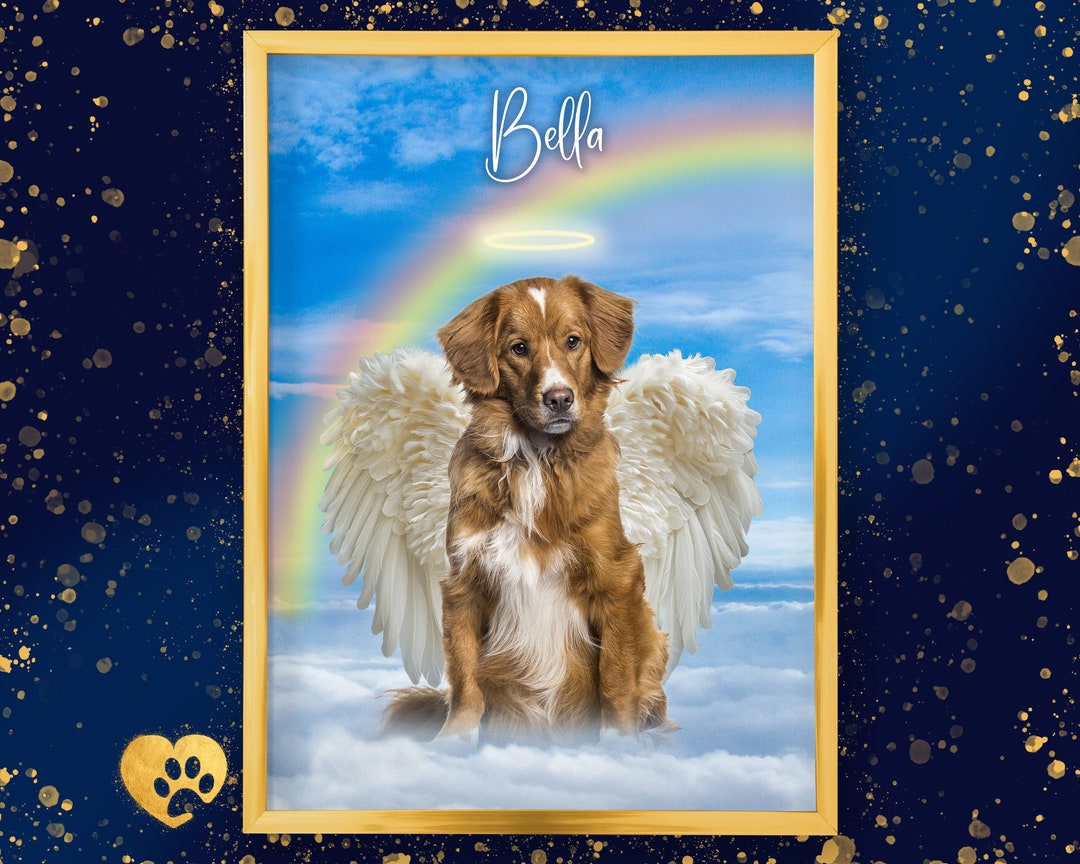 Dog Memorial, in Loving Memory, Dog Sympathy Gift, Puppy Tribute, Pet ...