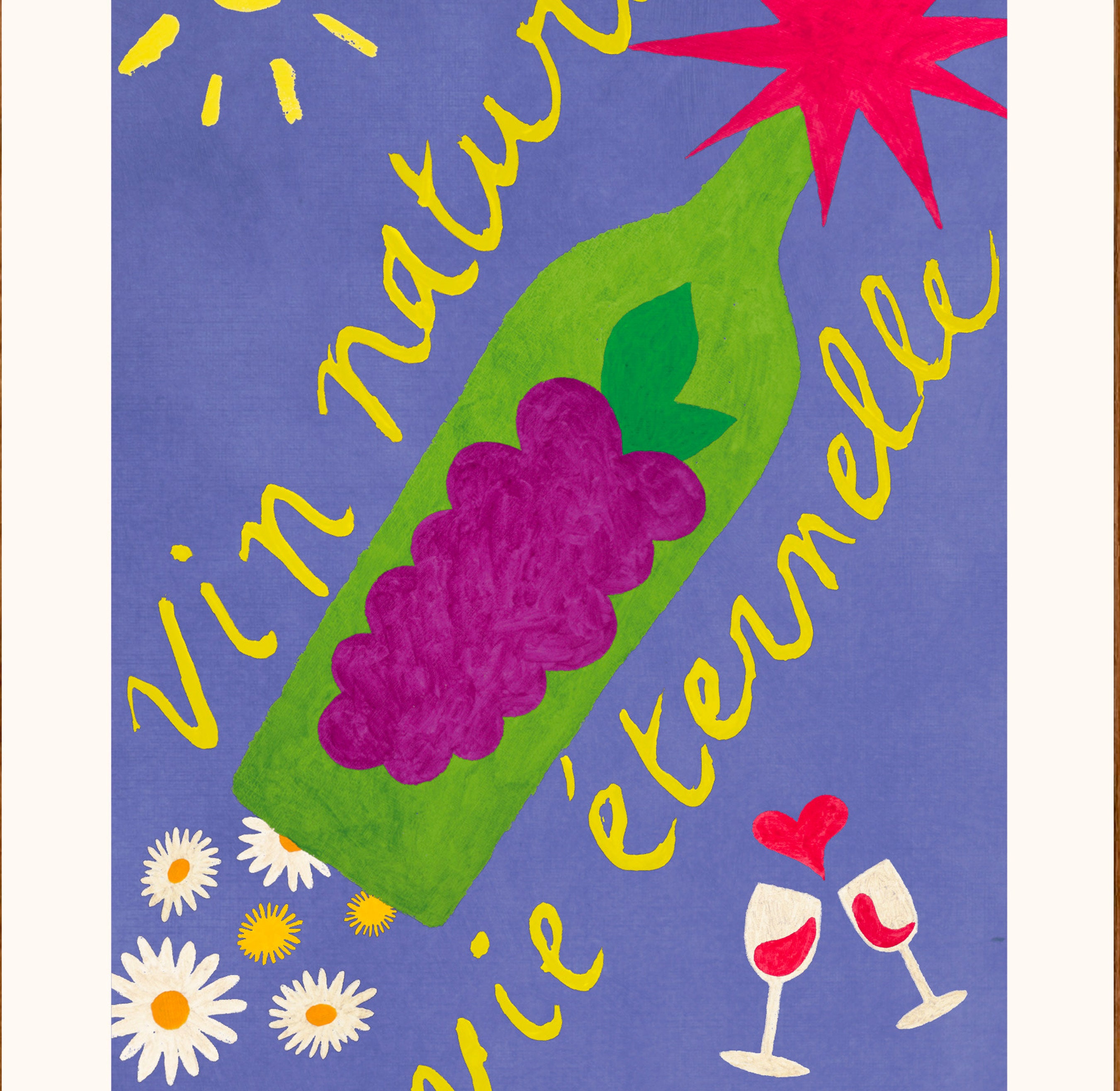 Natural Wine, Eternal Life - Poster for Wine Lovers - Etsy UK