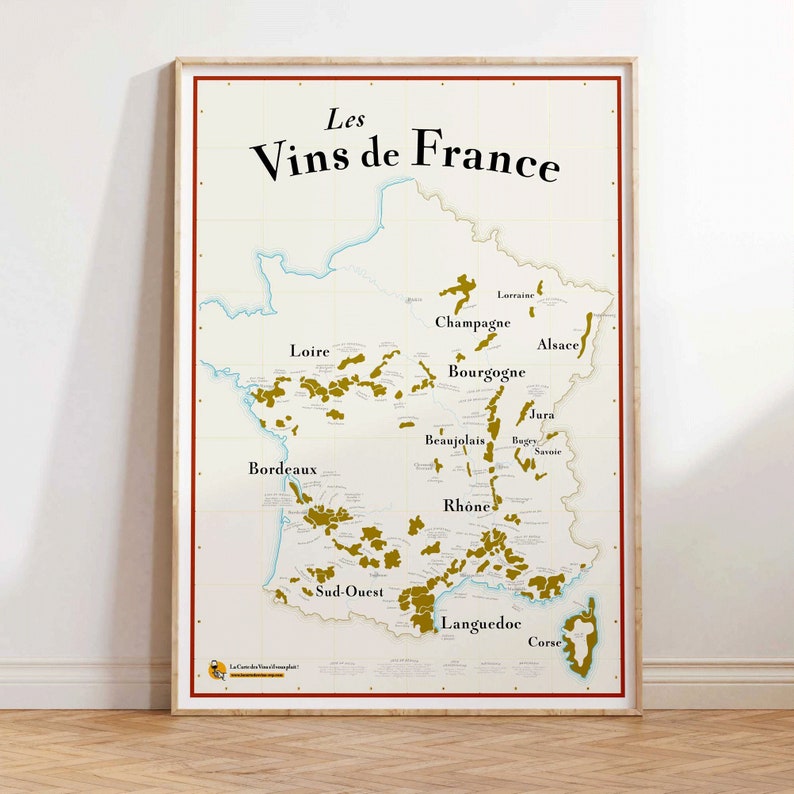 Scratch off Wine Map of France Gift for Wine Lovers - Etsy