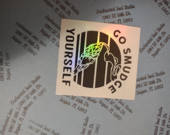 Smudge Yourself Decal - Etsy
