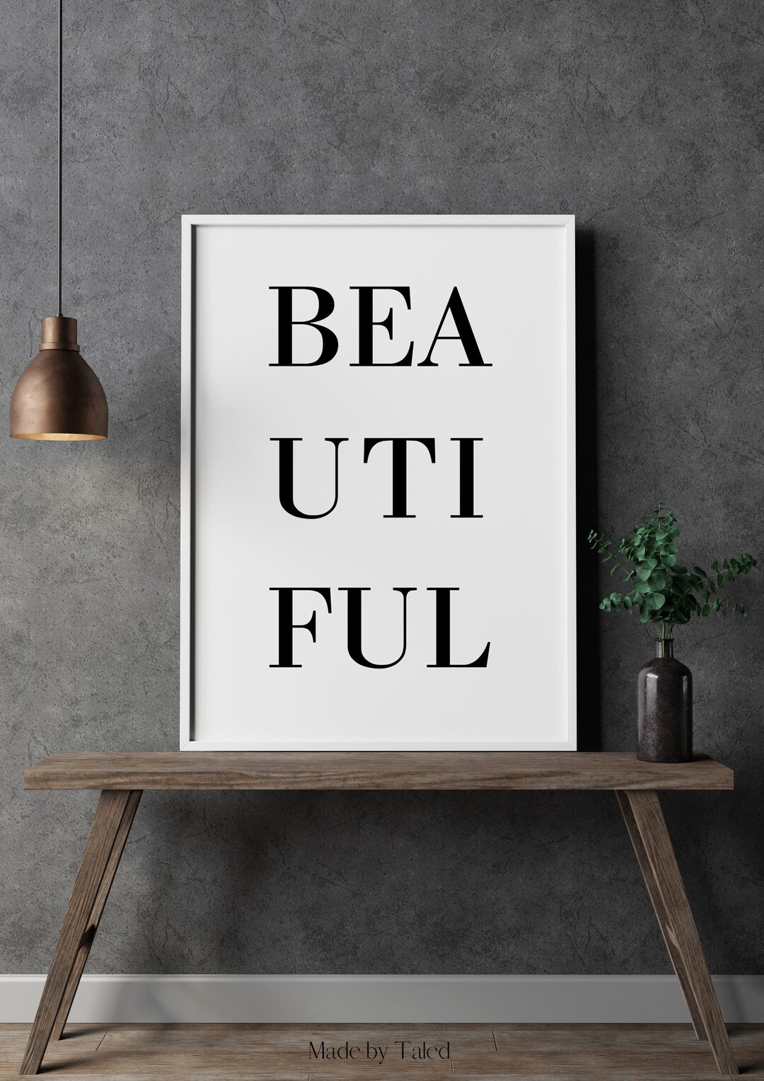 Beautiful Poster One Word Printable Poster One Word - Etsy