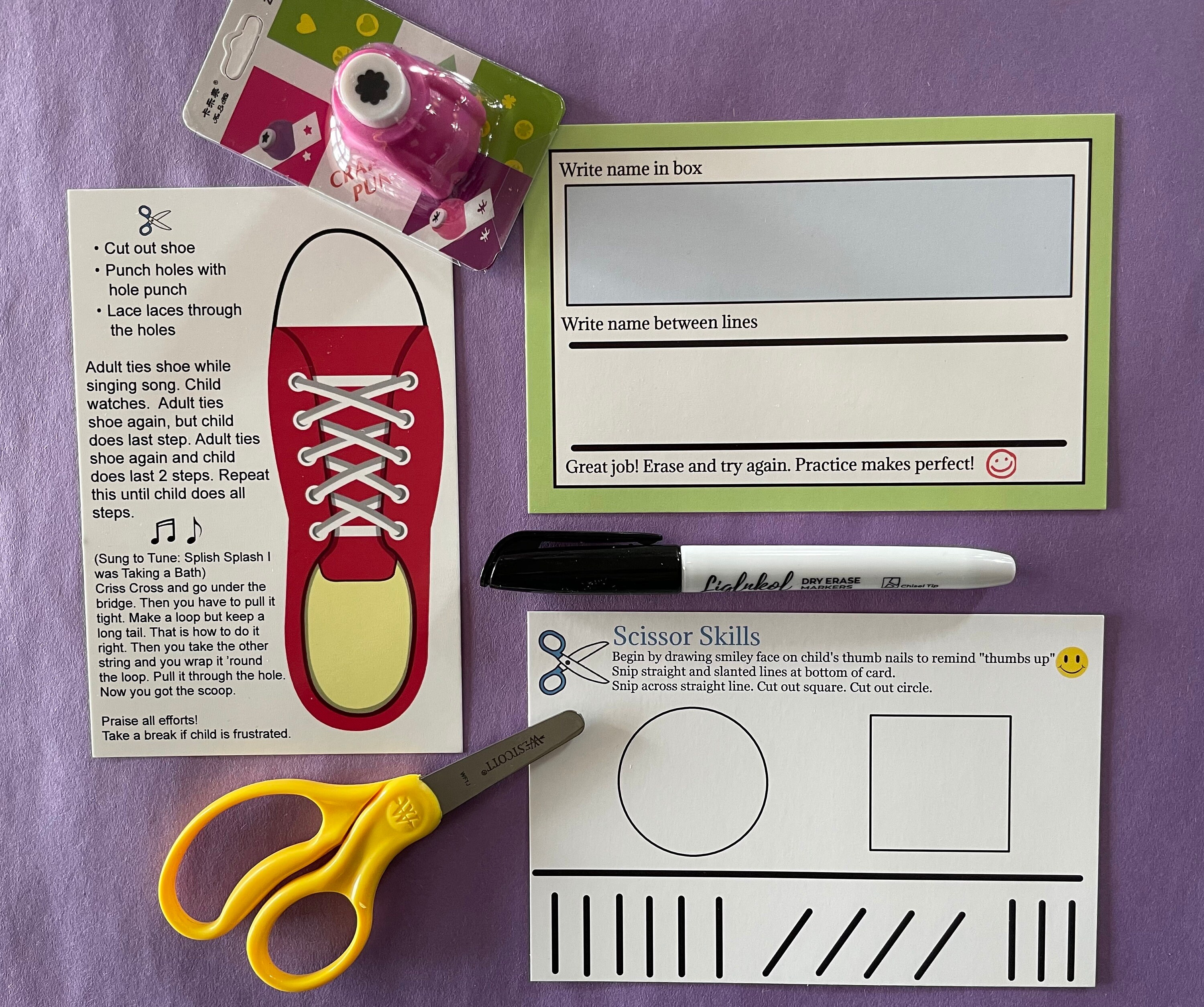 Fine Motor Skills Box, Handwriting, Interactive Preschool Activity ...