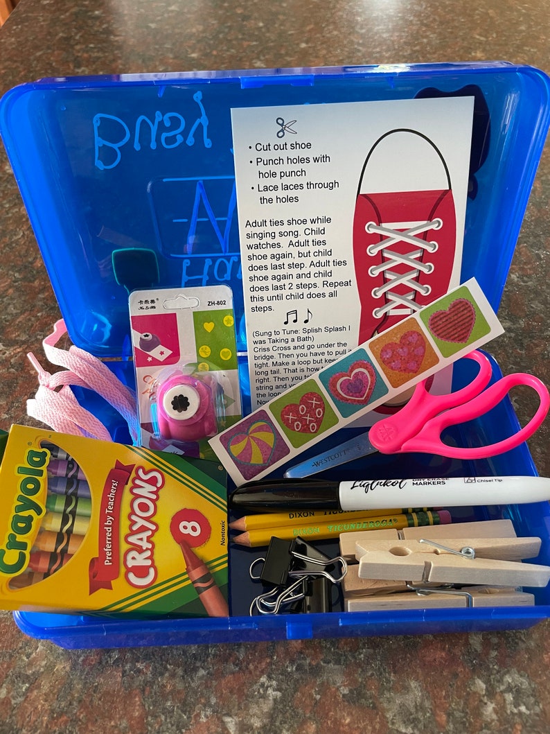 Fine Motor Skills Box, Handwriting, Interactive Preschool Activity ...