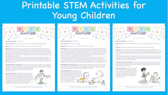 Stem Lesson Printables