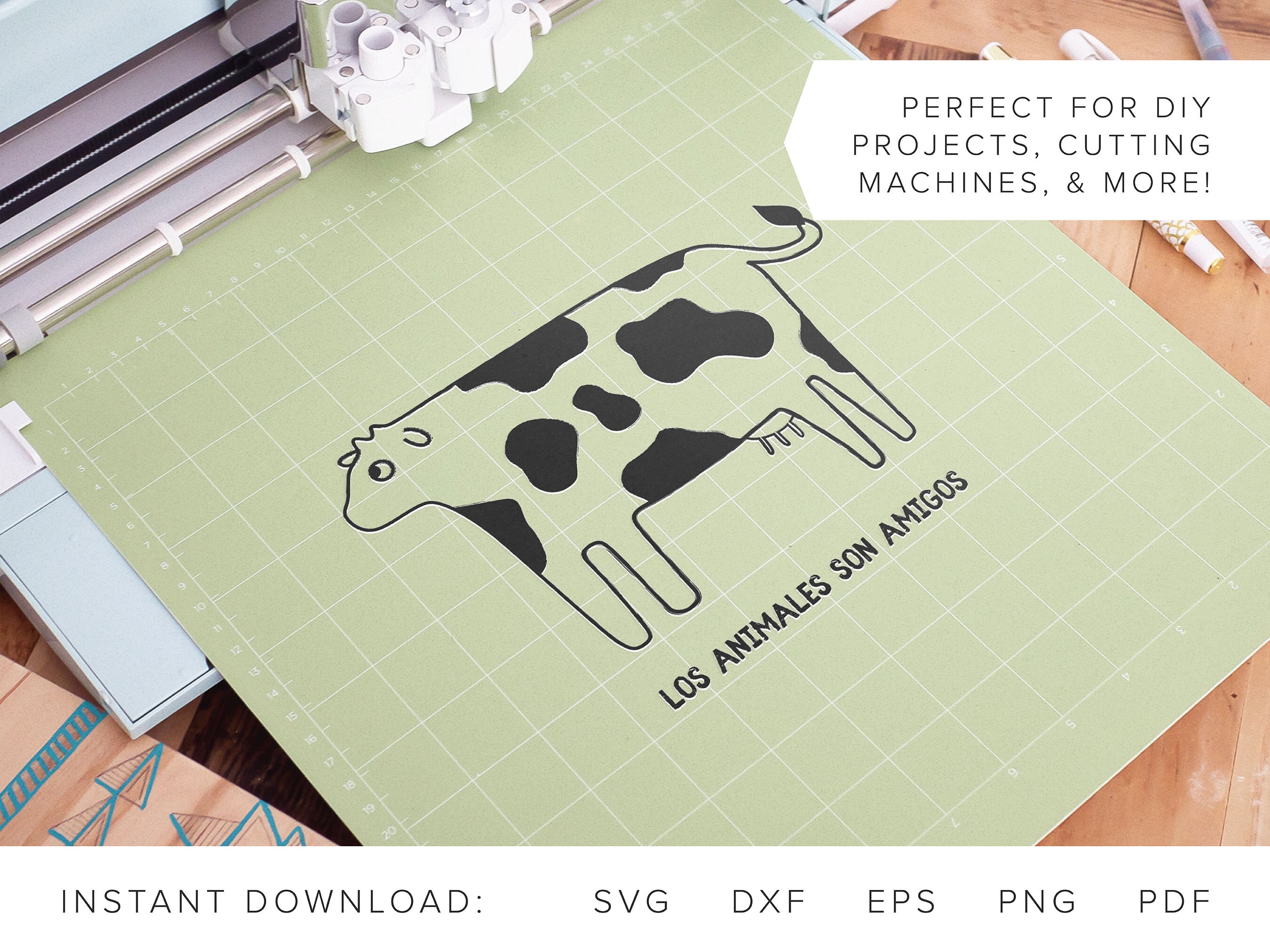 Los Animales Son Amigos | Set of 6 | Personal Use Digital Artwork: Svg ...