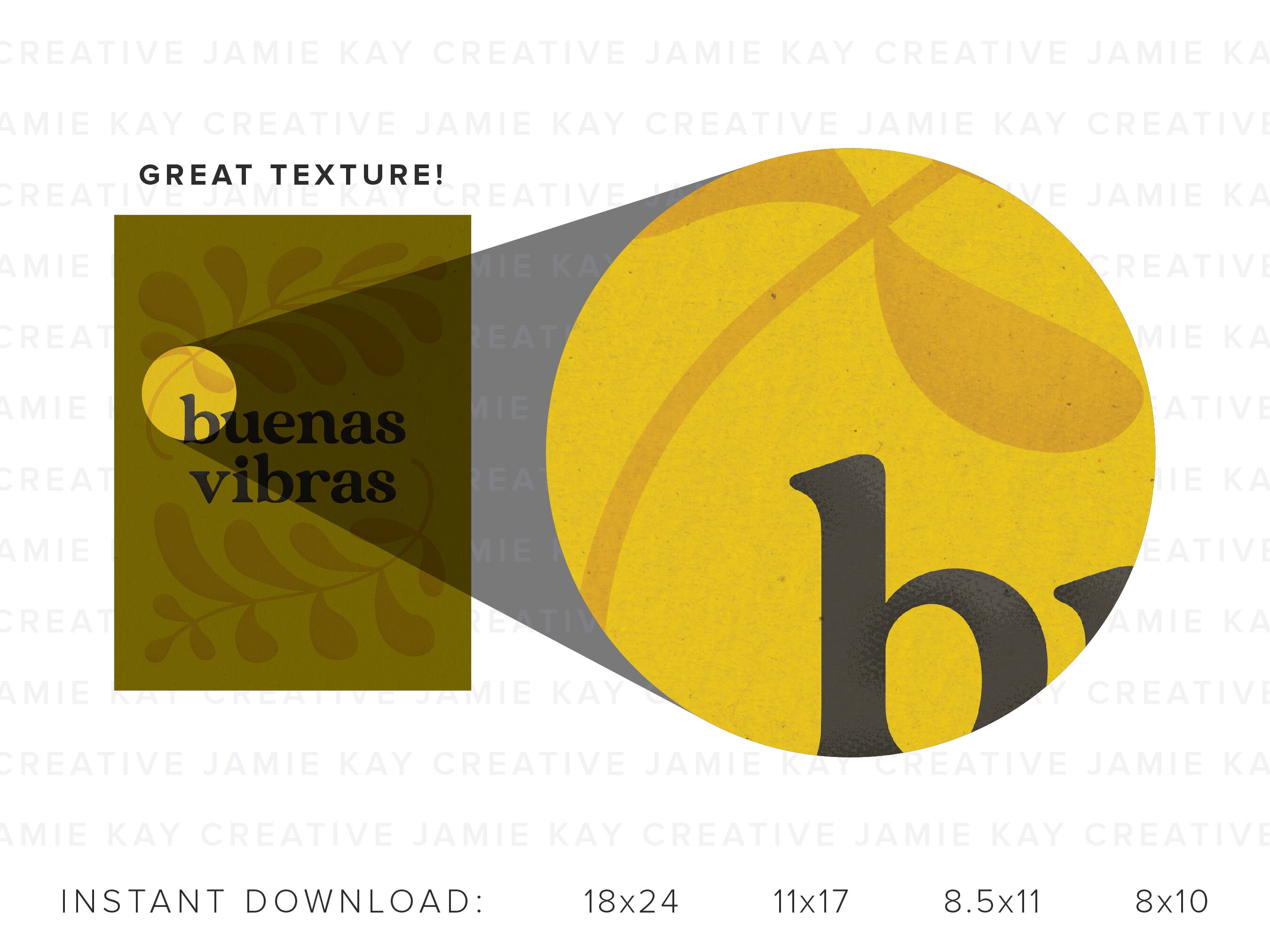 Buenas Vibras Poster, Digital Download, Printable Wall Art Quote, Good ...