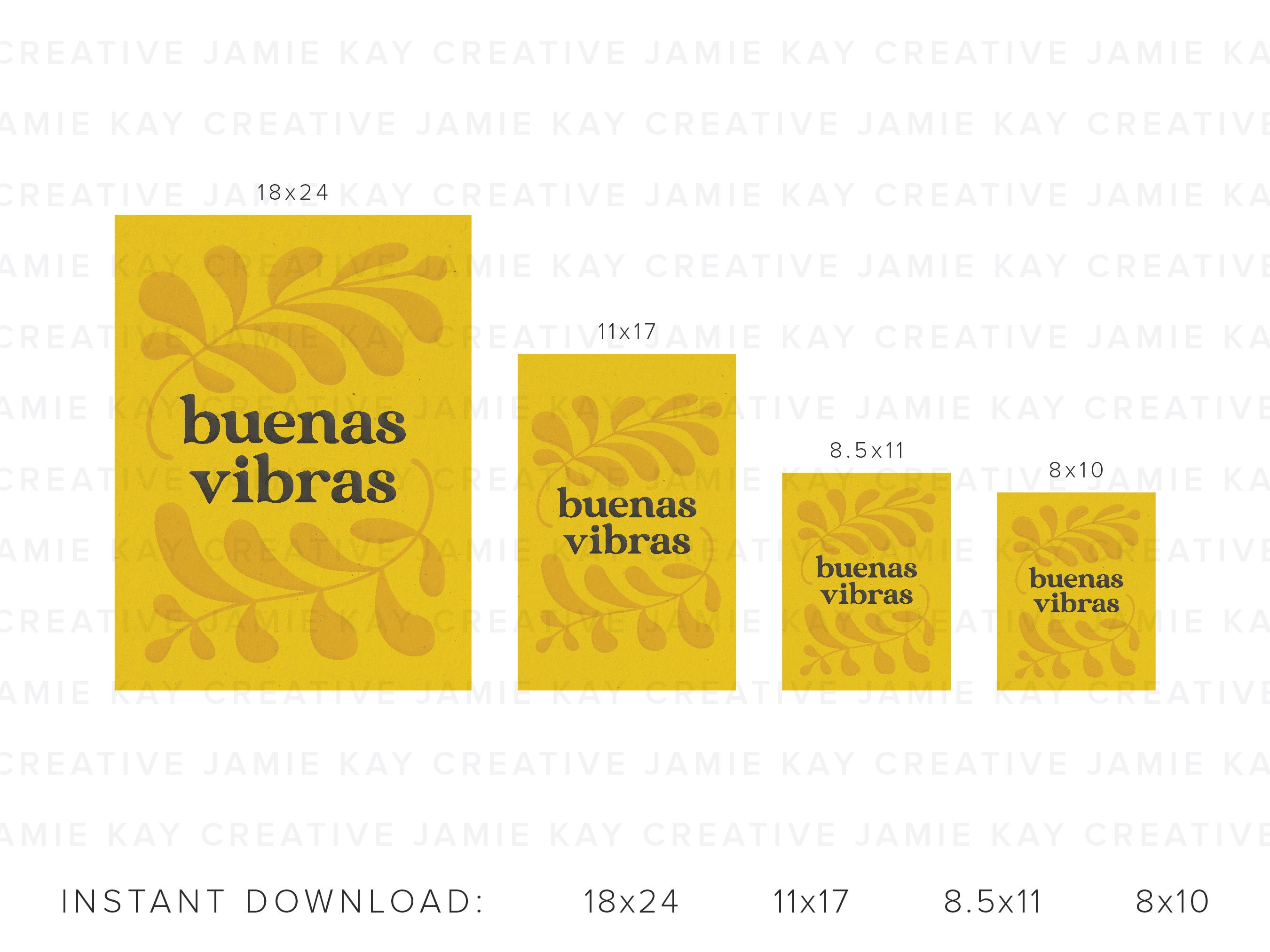 Buenas Vibras Poster, Digital Download, Printable Wall Art Quote, Good ...