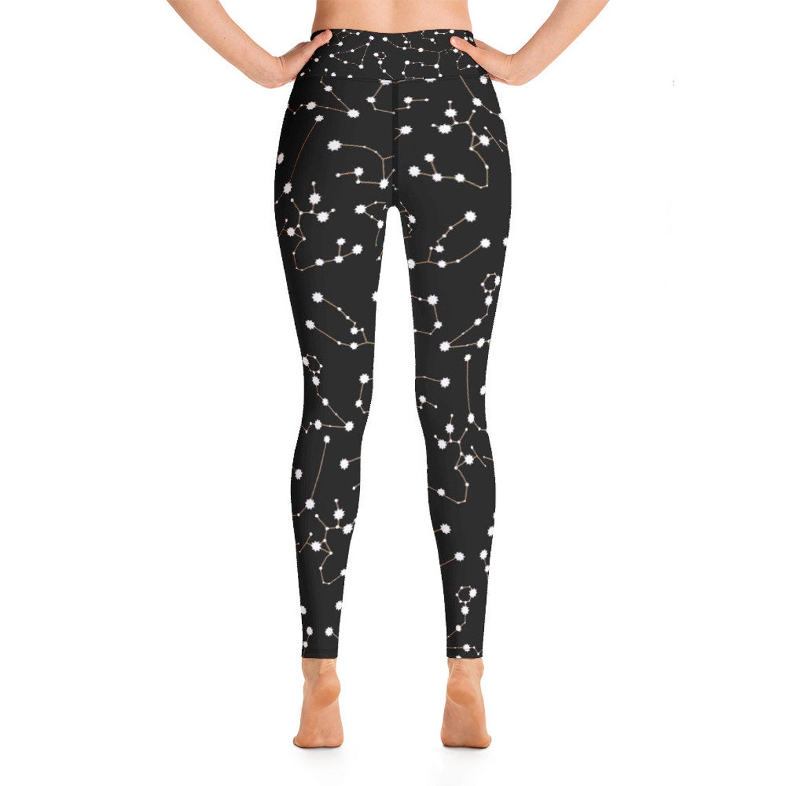 Celestial Constellation Leggings: High Waist Yoga Pants, Bohemian ...