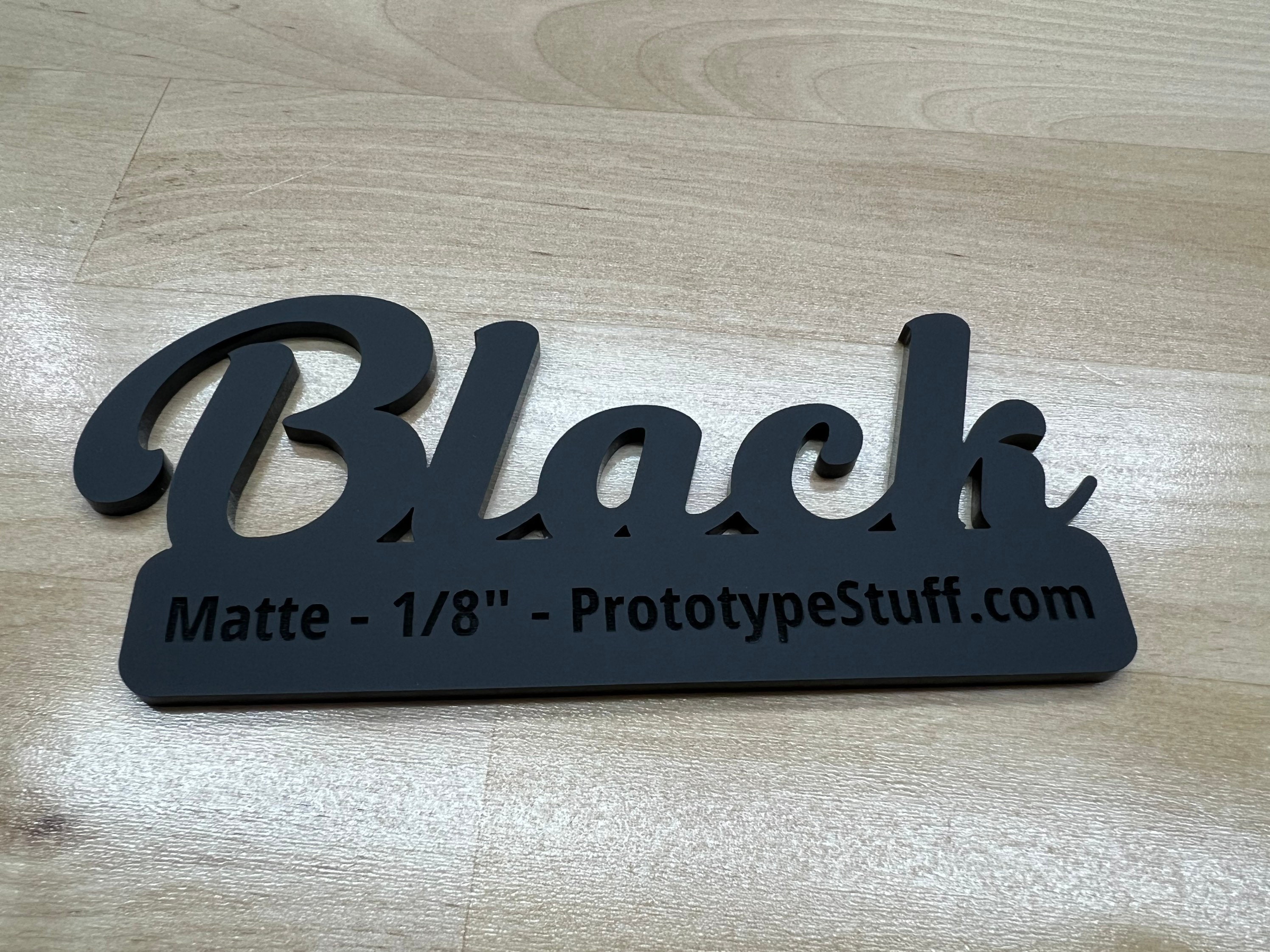 1/8 Black Matte Acrylic Cut & Engrave Service Custom - Etsy