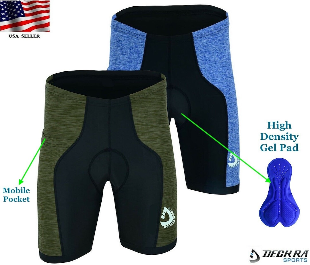 Mens Cycling Shorts: 3D Gel Padded, Breathable, 4-way Stretch - Etsy