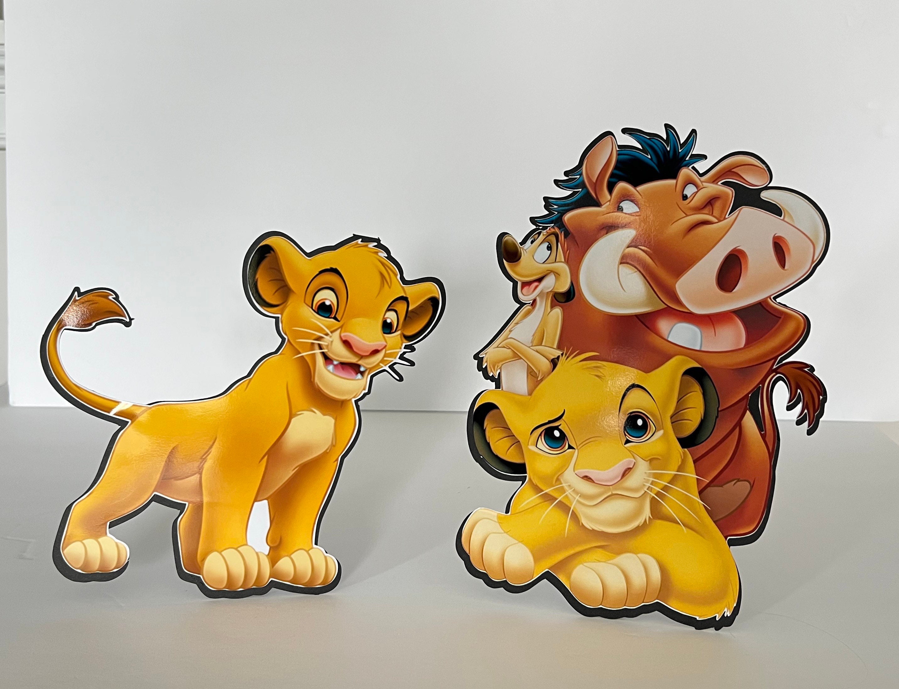 Lion King, Simba ,cutouts Stands (2),table Decor, Lion King Party, Lion ...