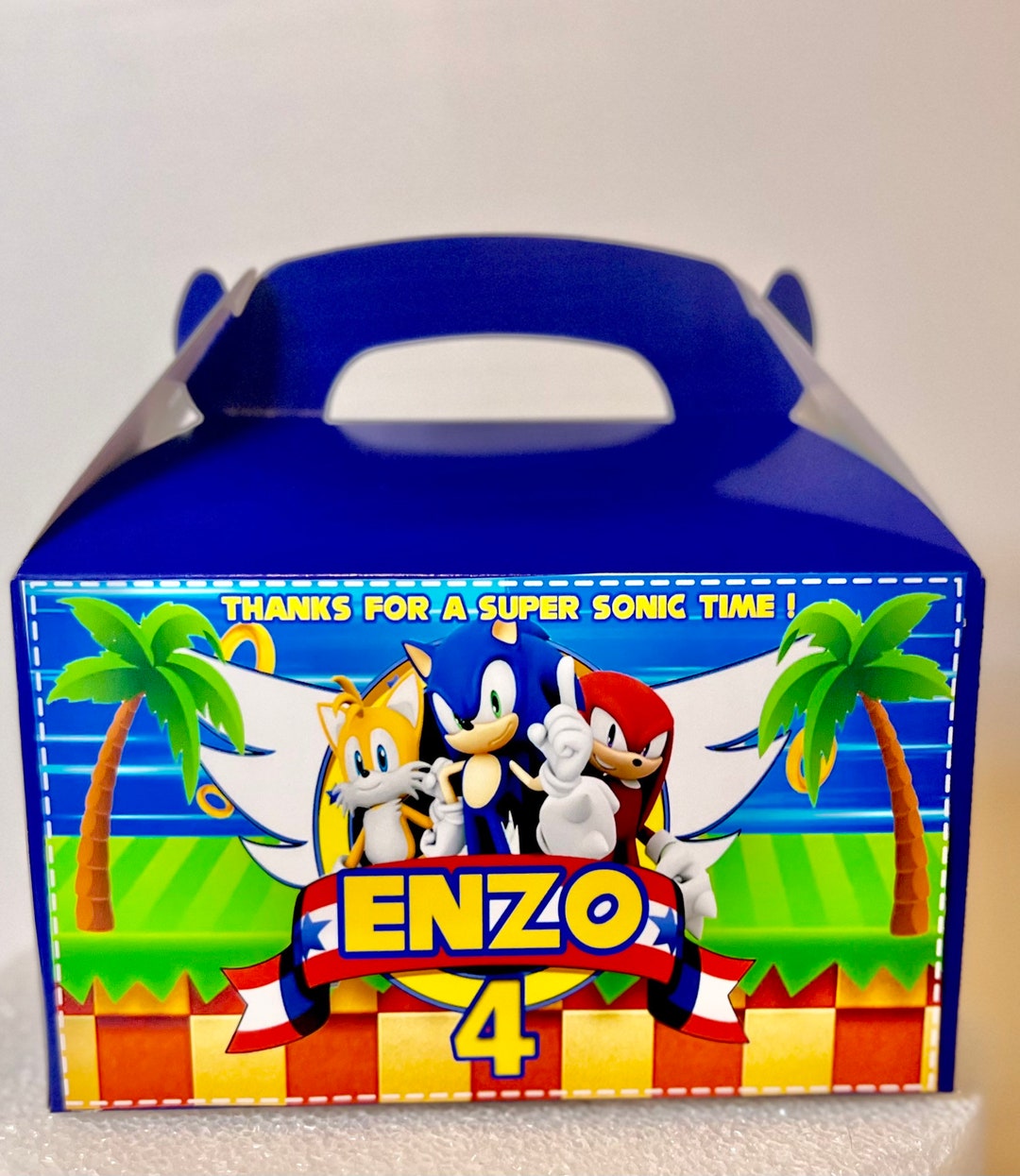 Sonic , Sonic Favor Box , Sonic Gable Box, Sonic Goodie Bag - Sonic ...