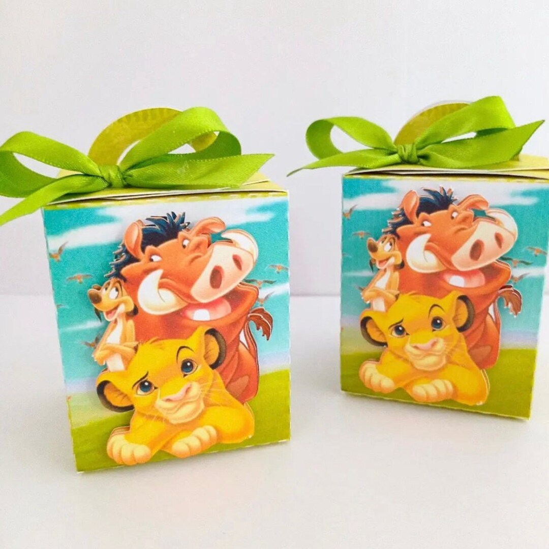 Lion King Favor Box,box With Handle the Lion King, Party ,birthday ...
