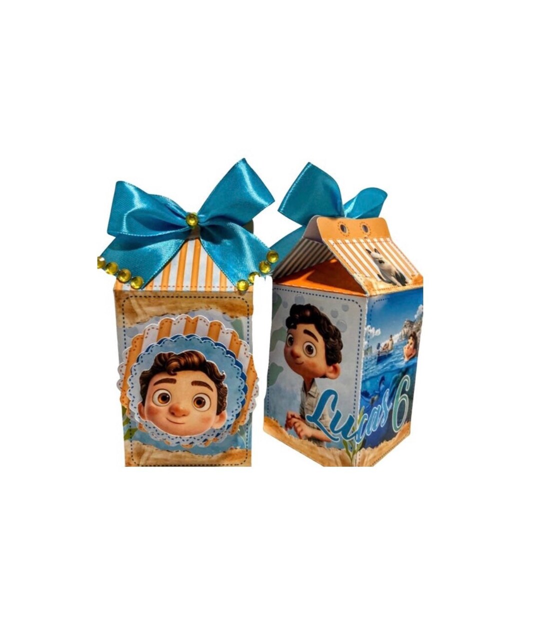 Luca Favor Boxes, Birthday, Luca Party Theme, Party Decorations ...