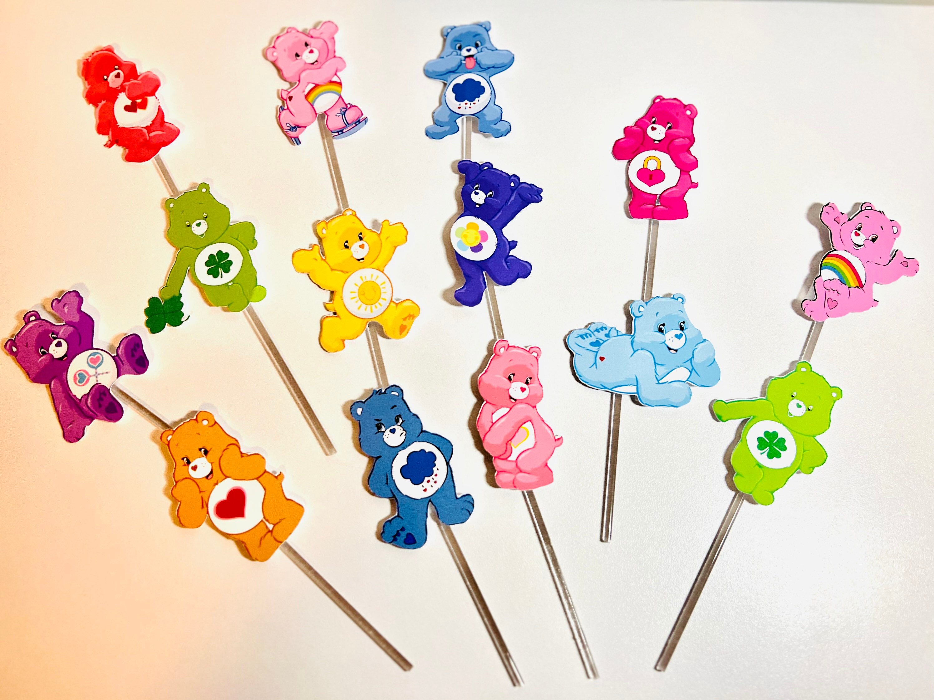 Care Bears Cupcake Toppers, Care Bears Birthday Party, Care Bears Party ...