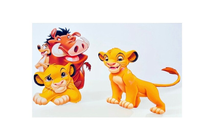 Lion King, Simba ,cutouts Stands (2),table Decor, Lion King Party, Lion ...