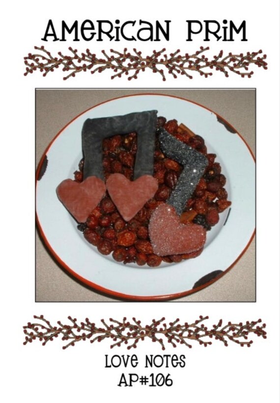 Love Notes PDF Pattern Instant Download | Etsy