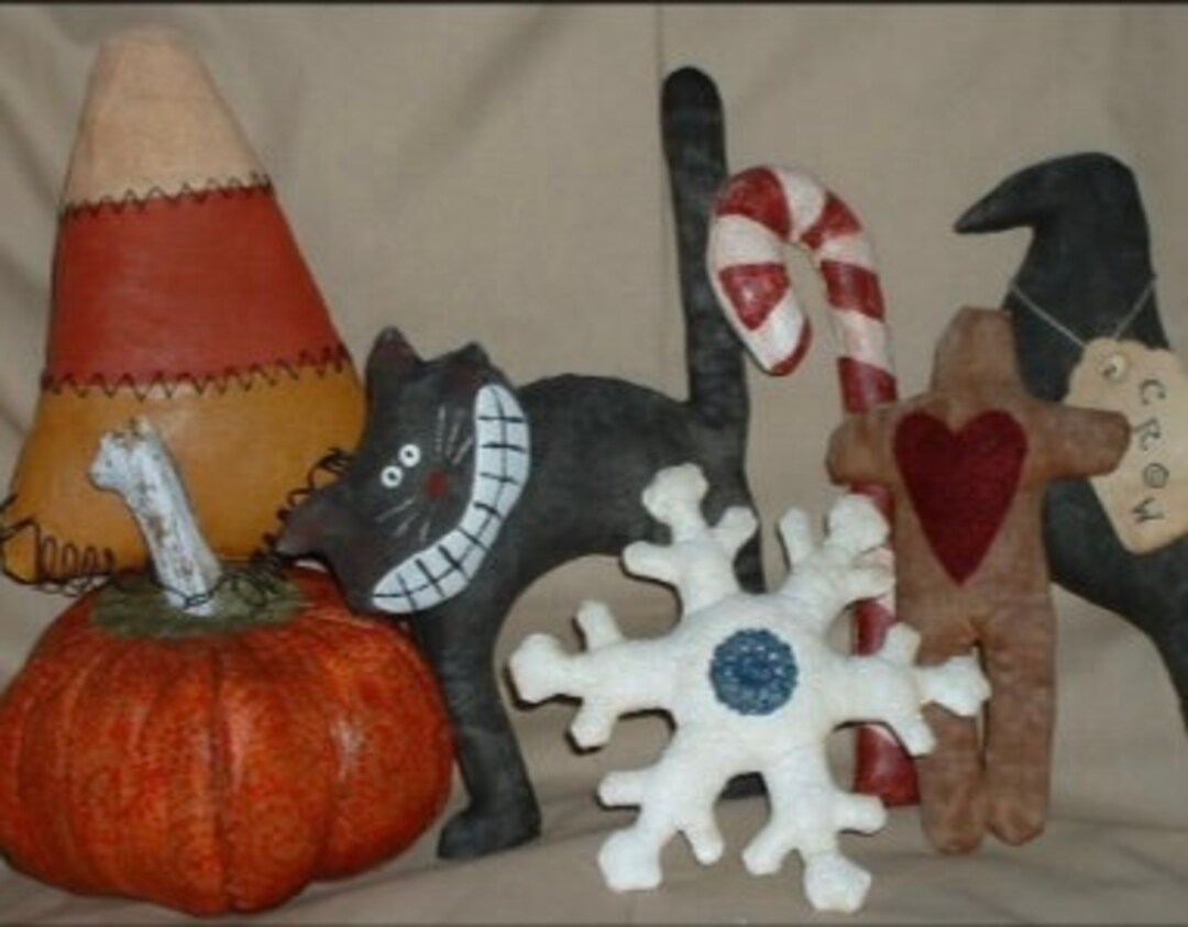 Primitive Hold 'ems for Primitive Raggedy Dolls, Bowl Fillers, Ornies ...