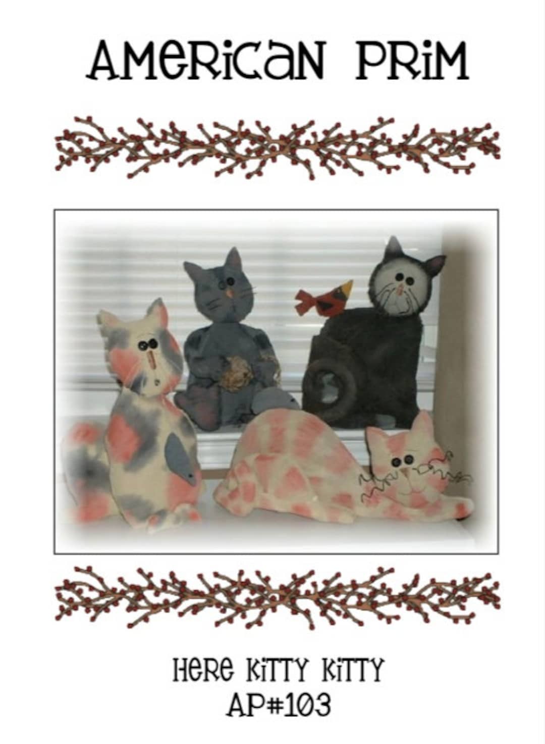 Primitive Doll, Primitive Cat, Sewing Pattern - Etsy