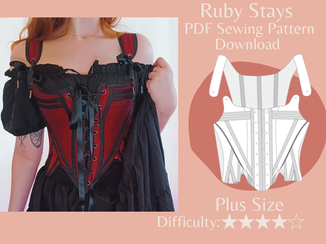 Ruby Stays Sewing Pattern Plus Size Digital Download - Etsy