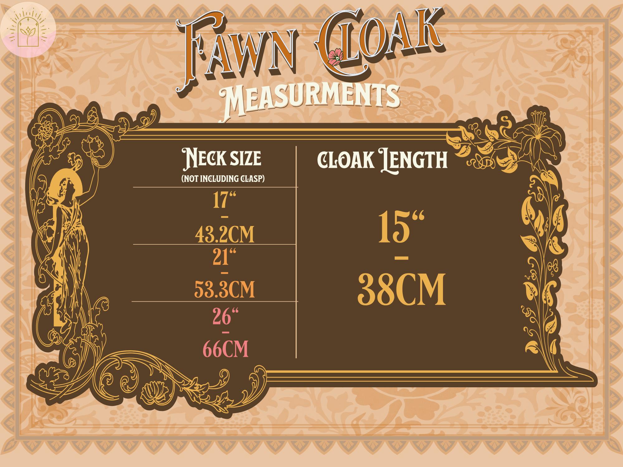 Fawn Mini Cloak Pattern | Digital Download Sewing Pattern, Cottagecore ...