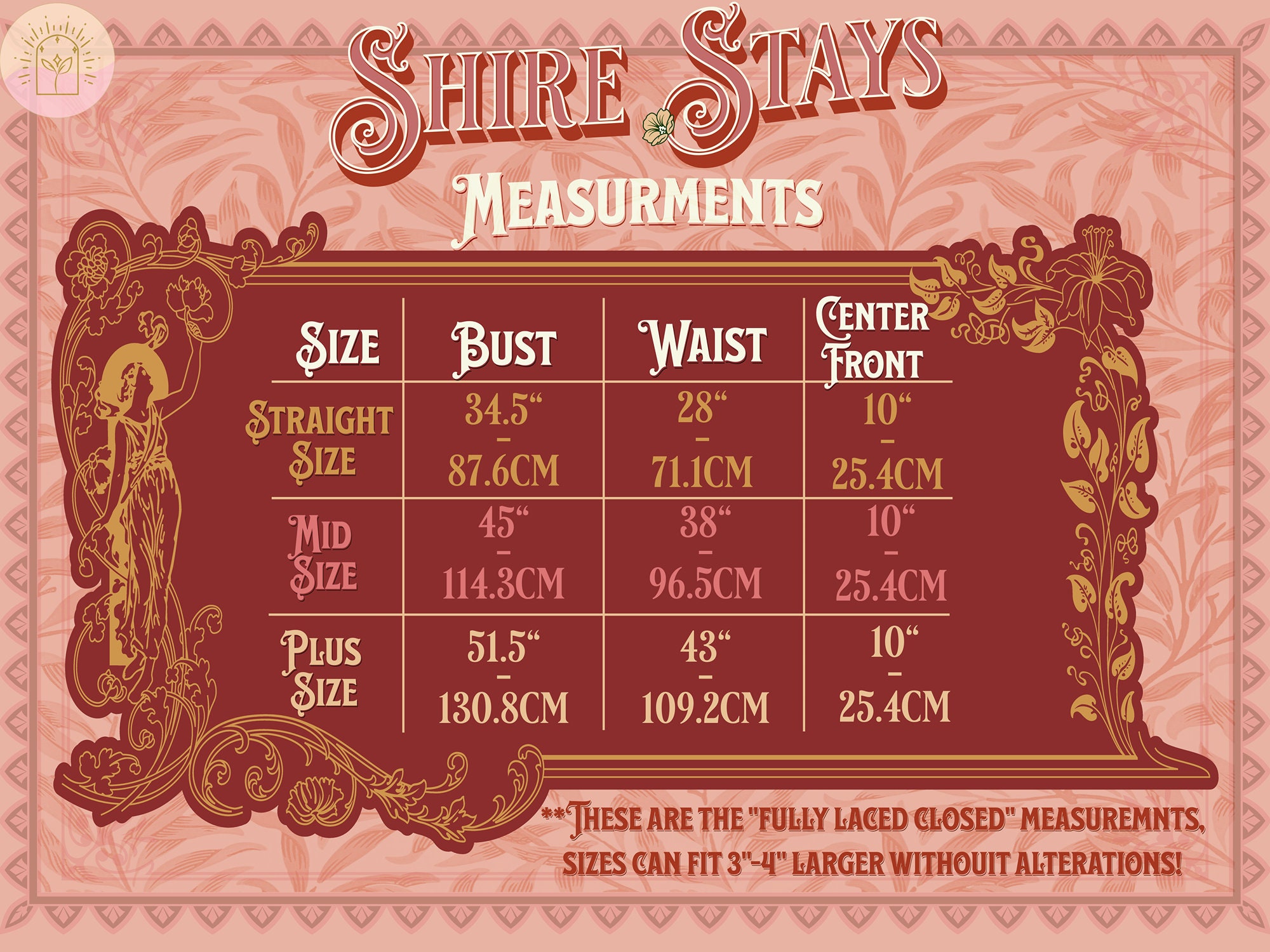 Shire Stays Pattern - Mid Size | Digital Download Sewing Pattern ...