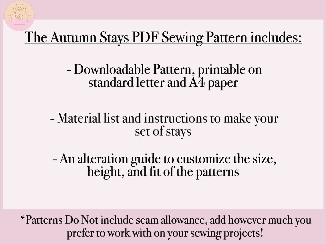 Autumn Stays Sewing Pattern Straight Size Digital Download - Etsy