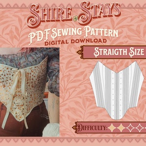 Shire Stays Pattern - Straight Size | Digital Download Sewing Pattern ...