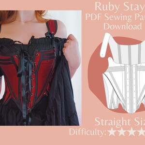Ruby Stays Sewing Pattern Straight Size Digital Download - Etsy