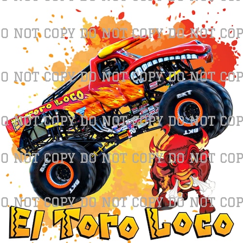 EL TORO LOCO Monster Jam Digital File Png - Etsy