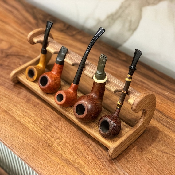 Classical Smoking Pipes Rack handmade Gift for | Etsy