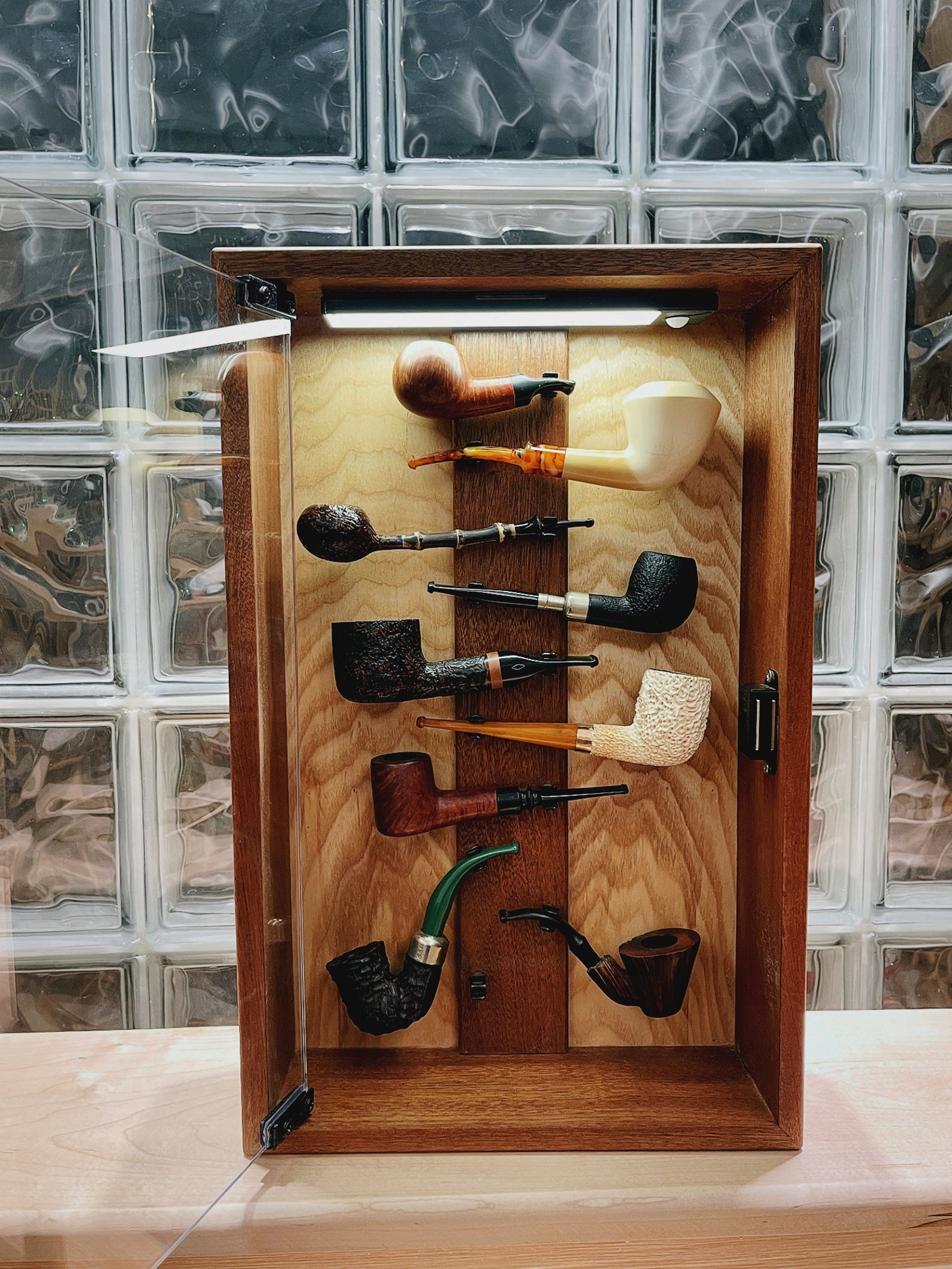 Tobacco Pipes Display Case with Lighting - Etsy