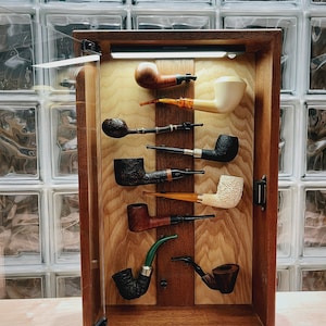 Tobacco Pipes Display Case ,with Lighting Display,storage/display of 10 ...