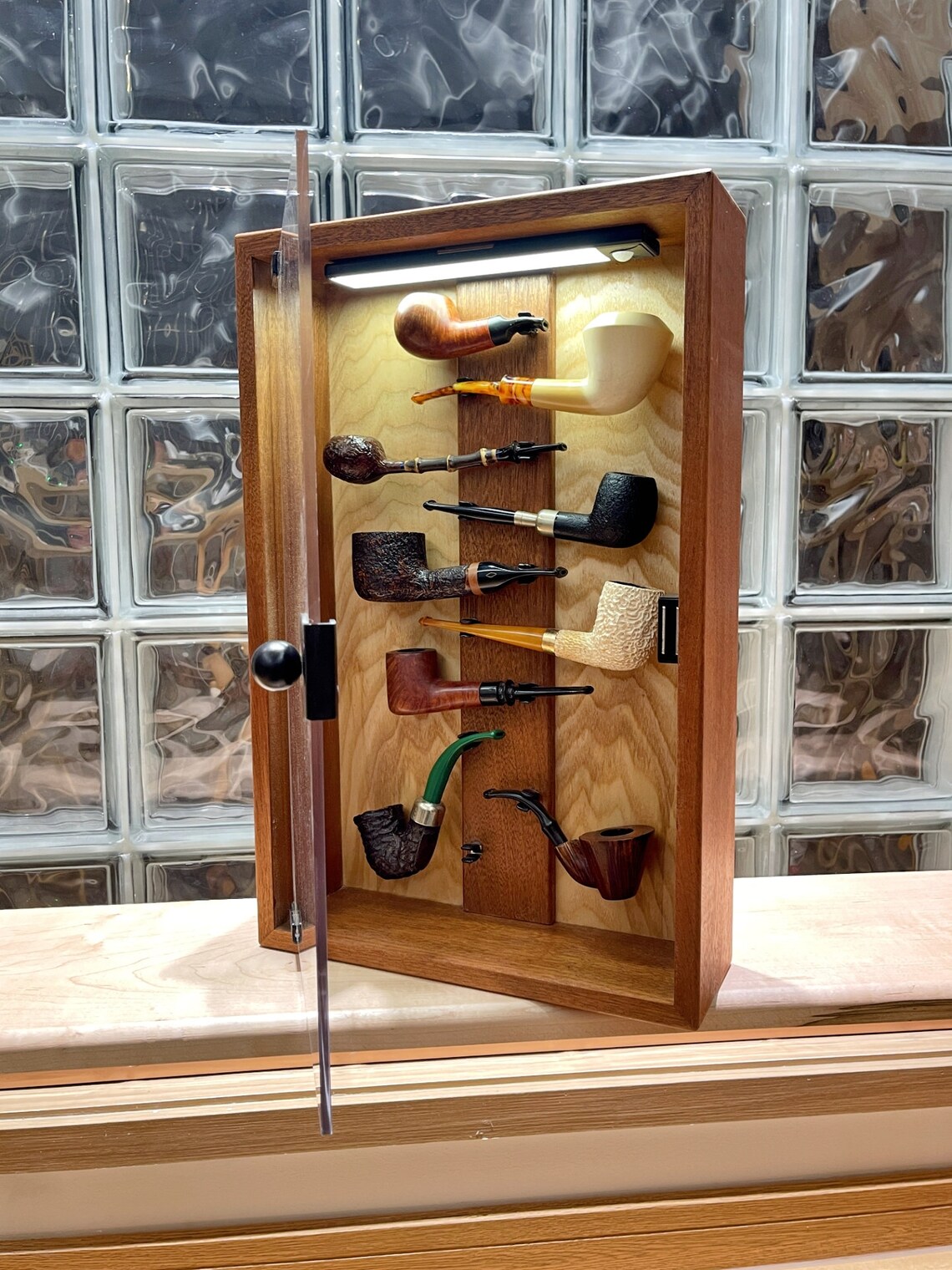 Tobacco Pipes Display Case with Lighting - Etsy
