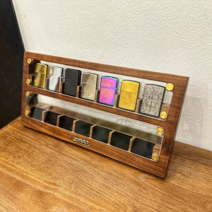 Hollow-carved Design Case for 14 Zippo Lighters,collectible Organizer ...