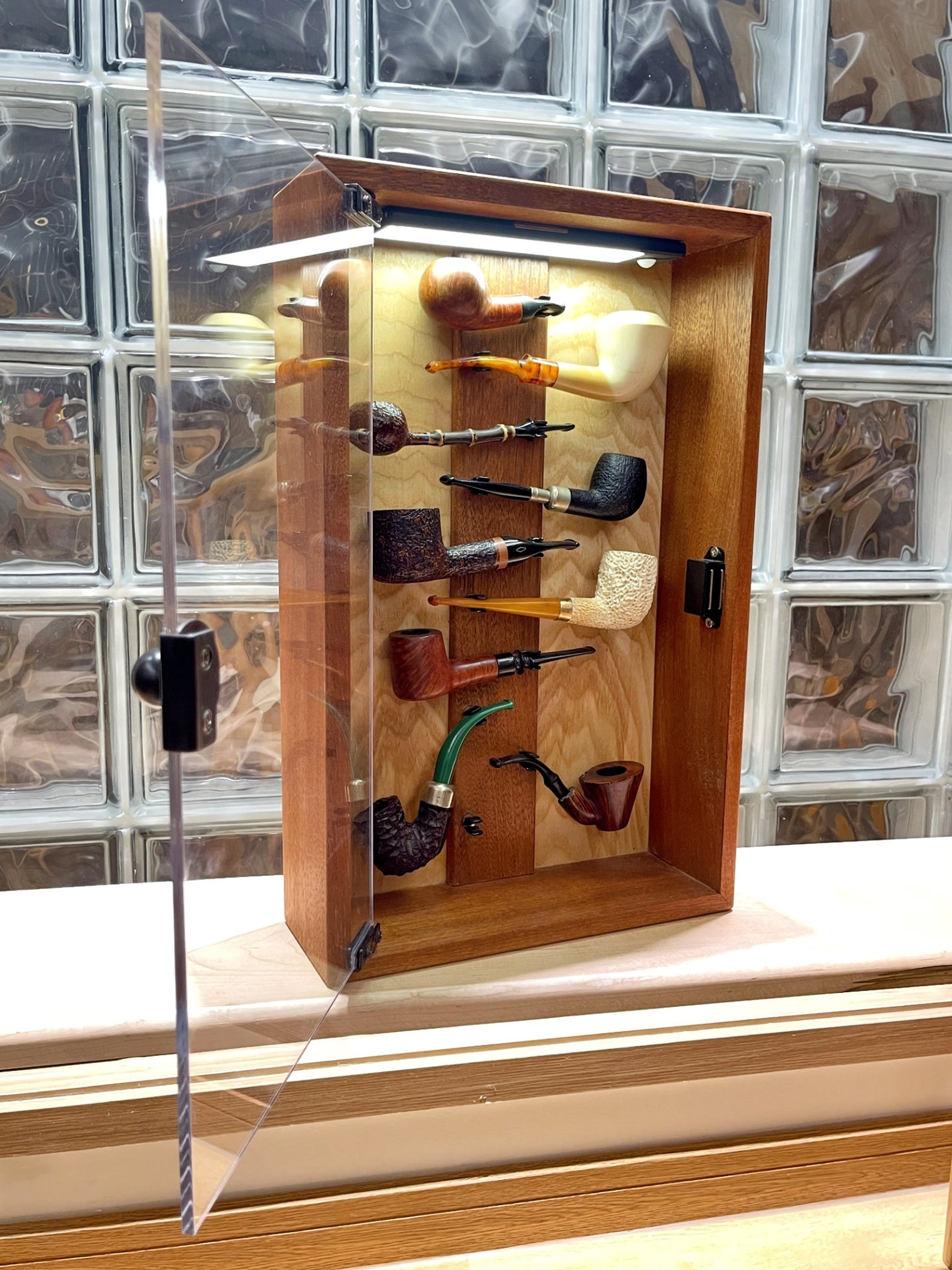 Tobacco Pipes Display Case with Lighting - Etsy