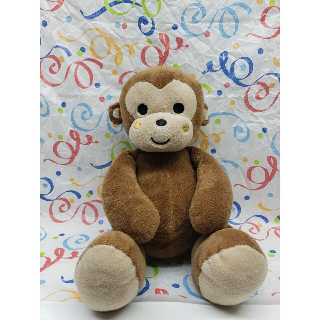 Bedtime Originals 8” Ollie Monkey Baby Lovey Plush Stuffed Animal Toy ...